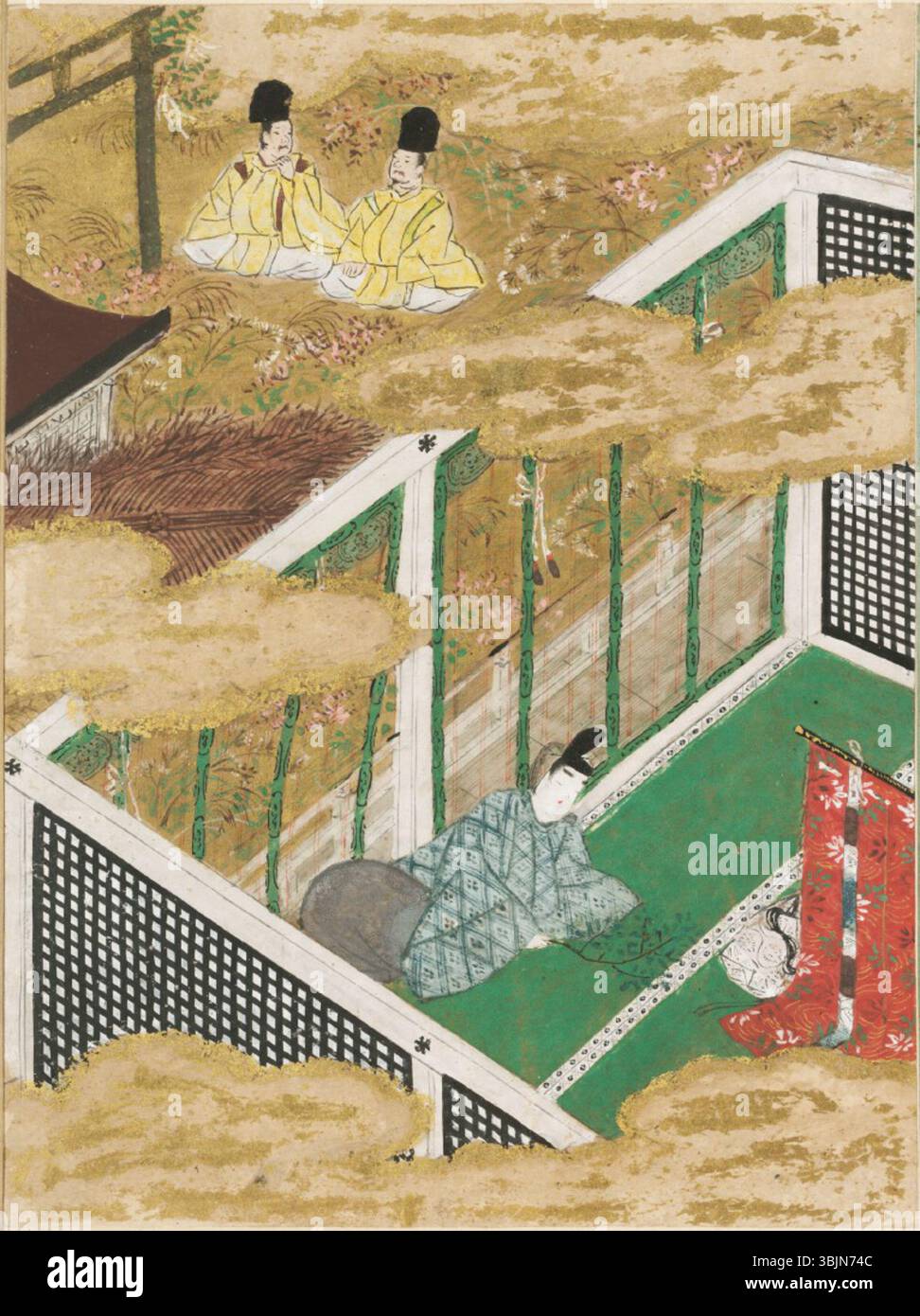 Tosa Mitsunobu's *The Green Branch (Sakaki)*, an illustration from ...