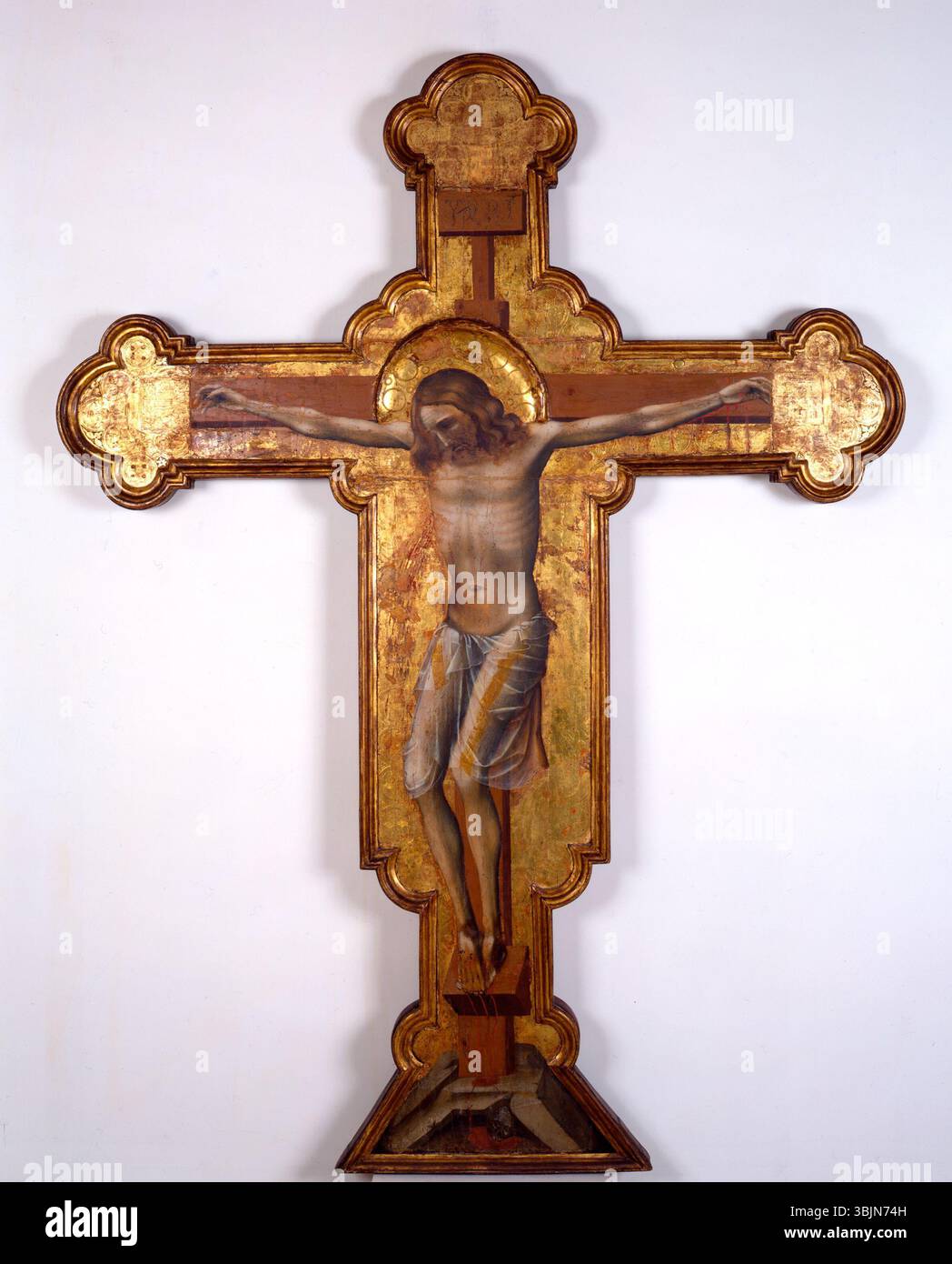 Guariento di Arpo’s 'Christ on the Cross' (circa 1360) portrays the ...
