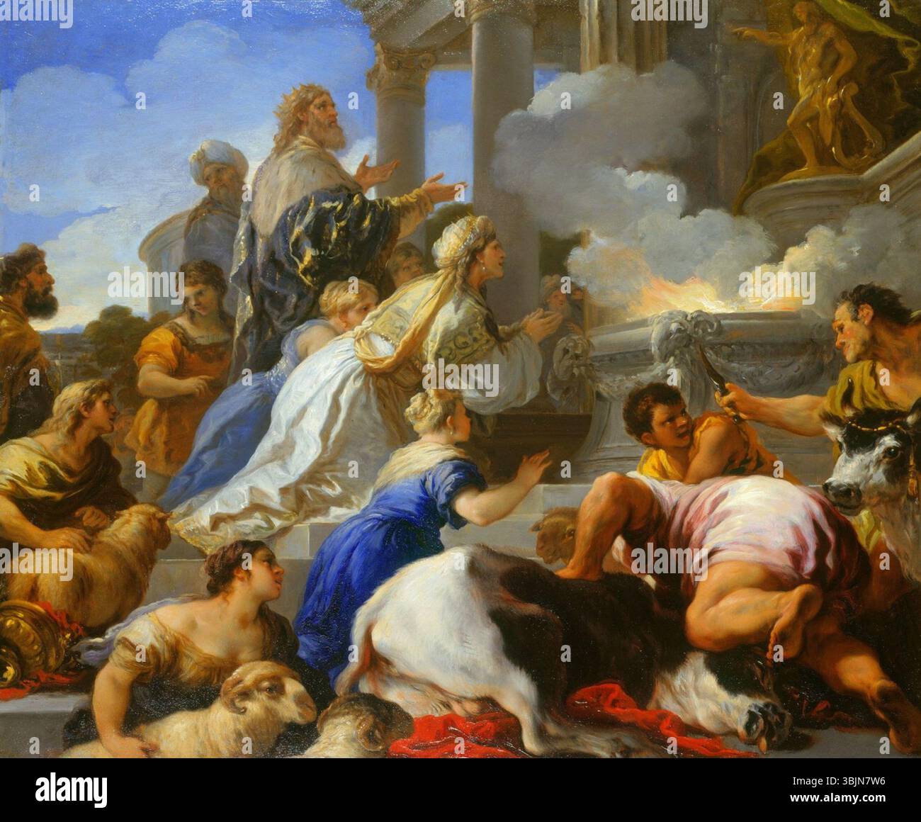 Luca Giordano’s 'Psyche's Parents Offering Sacrifice to Apollo' (1695 ...