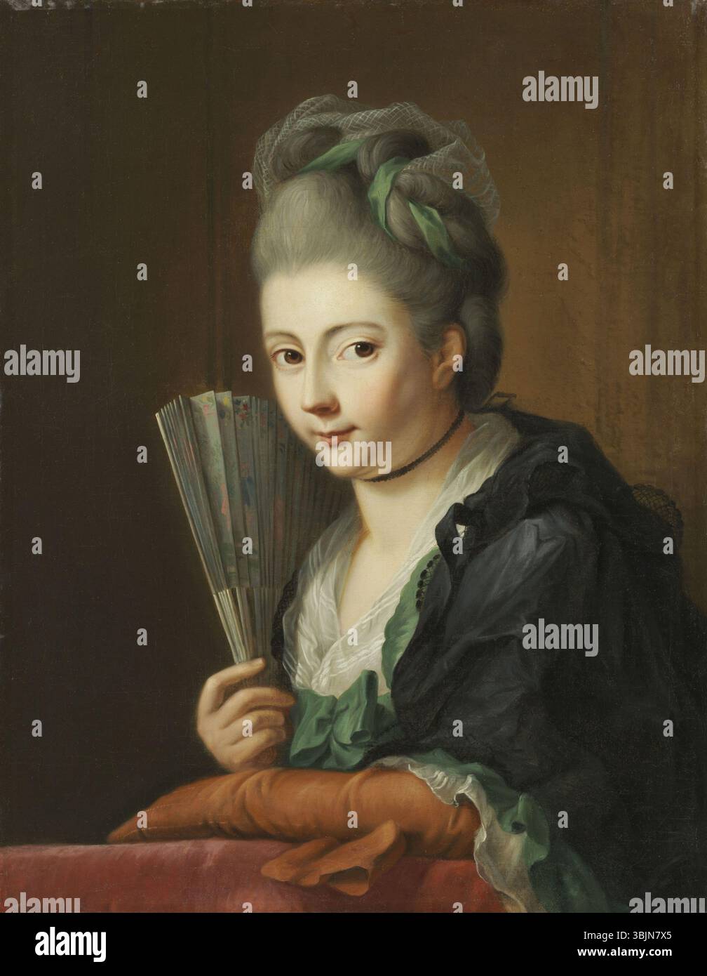 The 1773 oil portrait by Johann Heinrich Tischbein the Elder shows ...