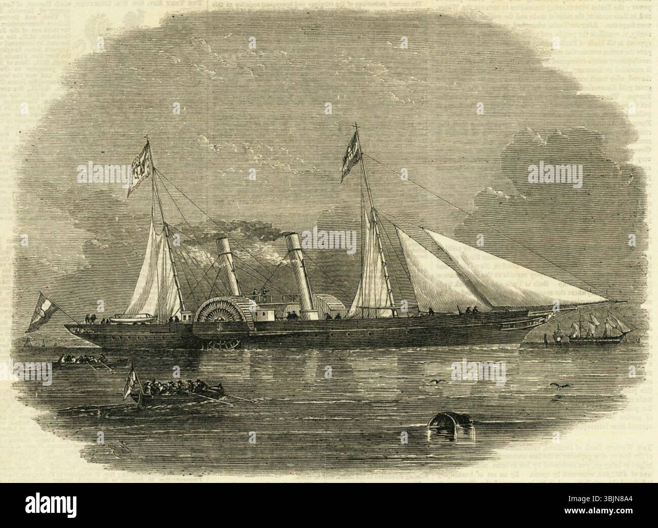 The steam-yacht 'Fantasie,' launched on December 17, 1857, was a gift ...