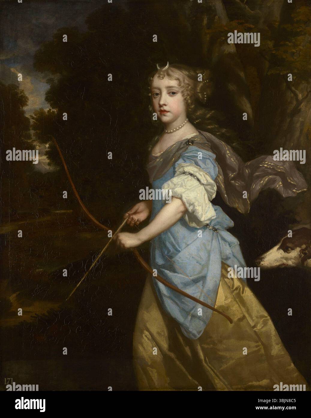 Peter Lely's 1672 oil portrait of Mary II, when she was a princess ...