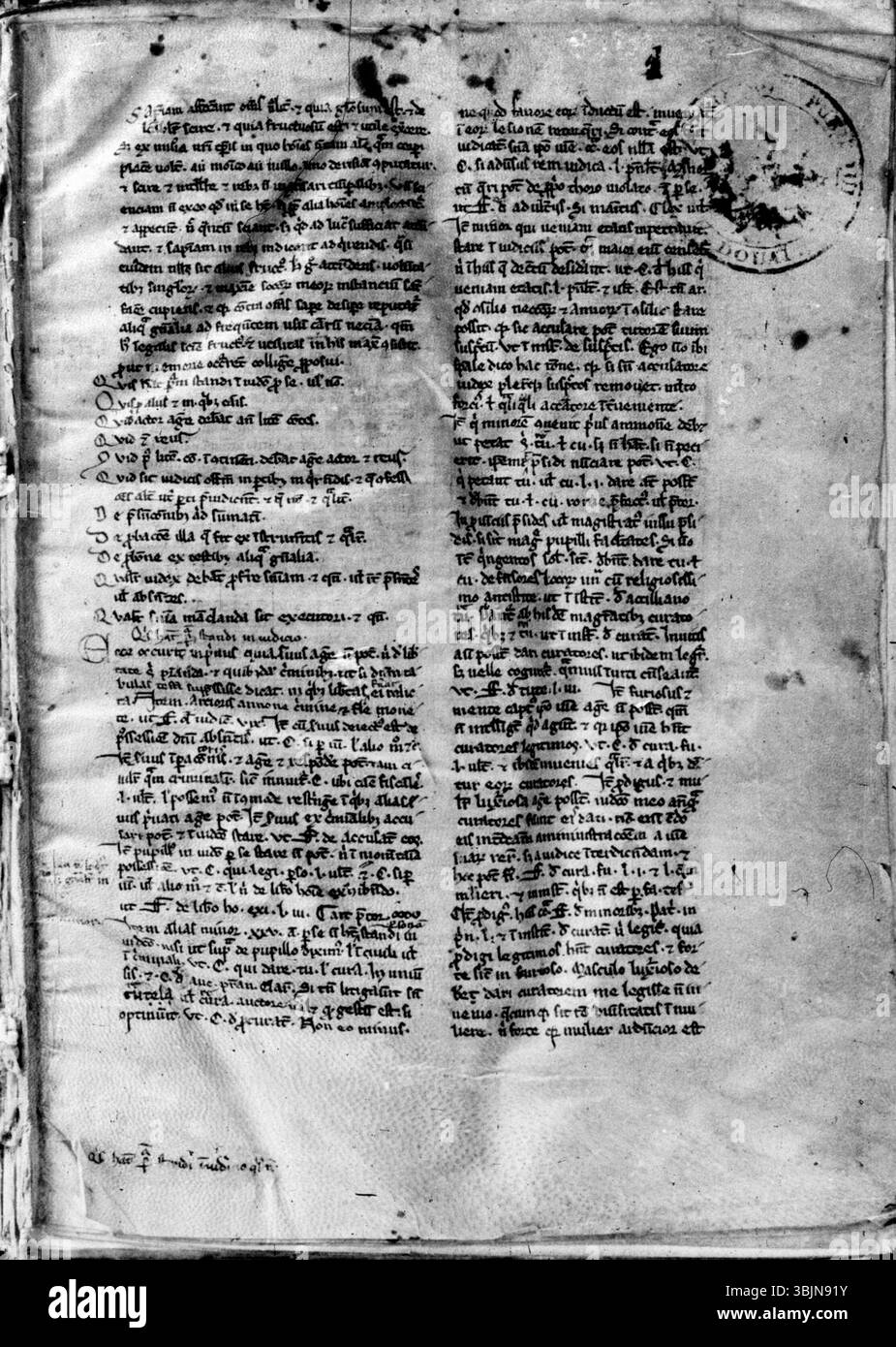 'Ordo iudiciorum' is a 13th-century manuscript by Azzone, written in ...