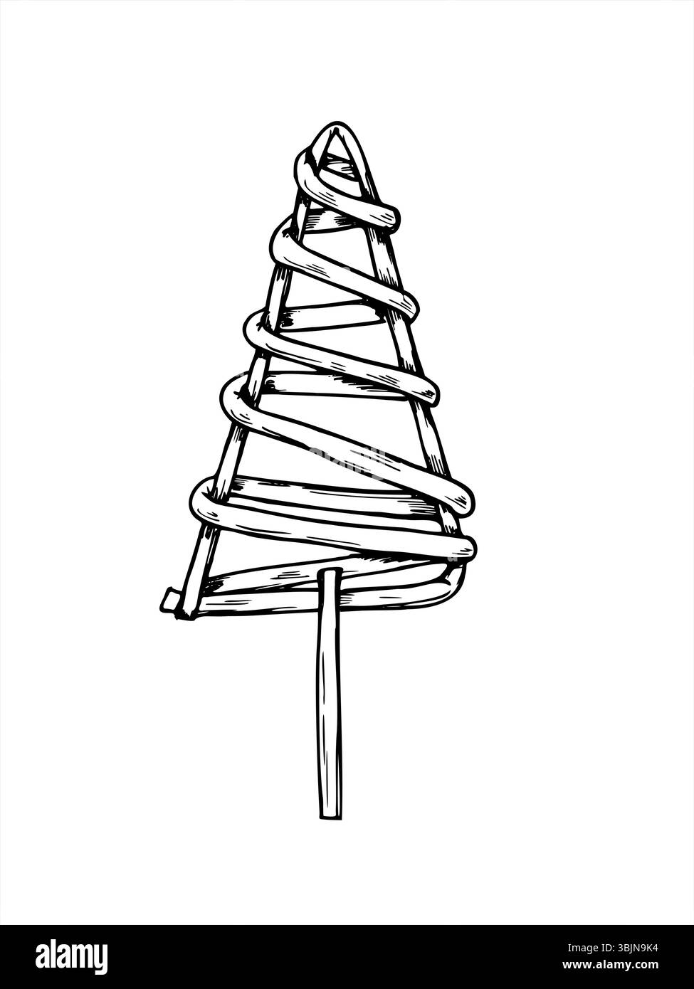 Vector hand drawn yule Cut Out Stock Images & Pictures - Alamy