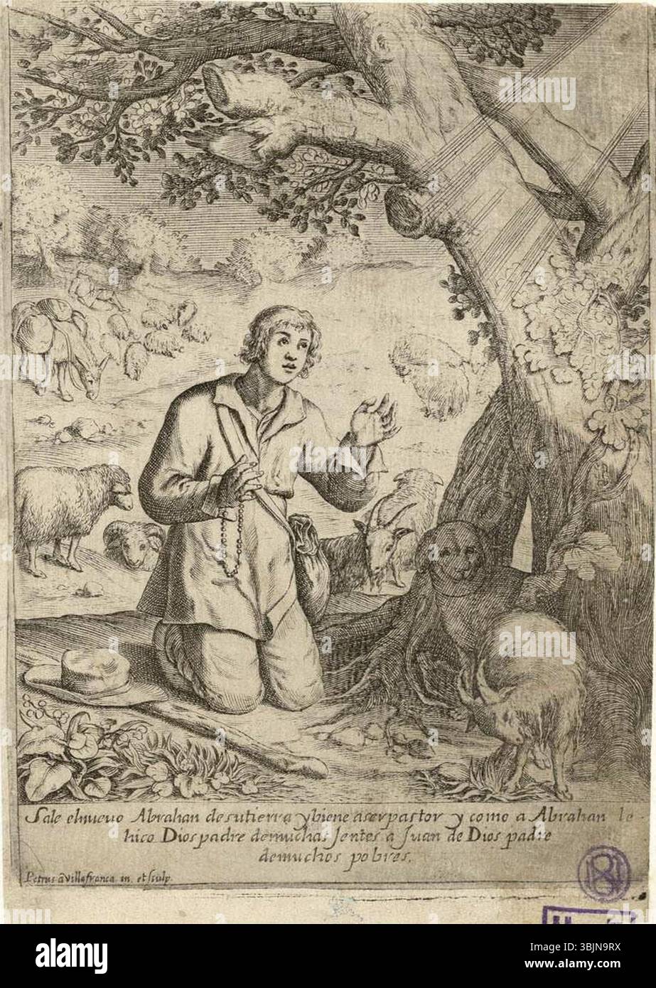 Spanish sacred text religious engraving hi-res stock photography and ...
