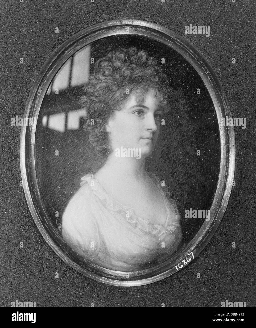 This miniature portrait by Edward Greene Malbone, circa 1801, portrays ...