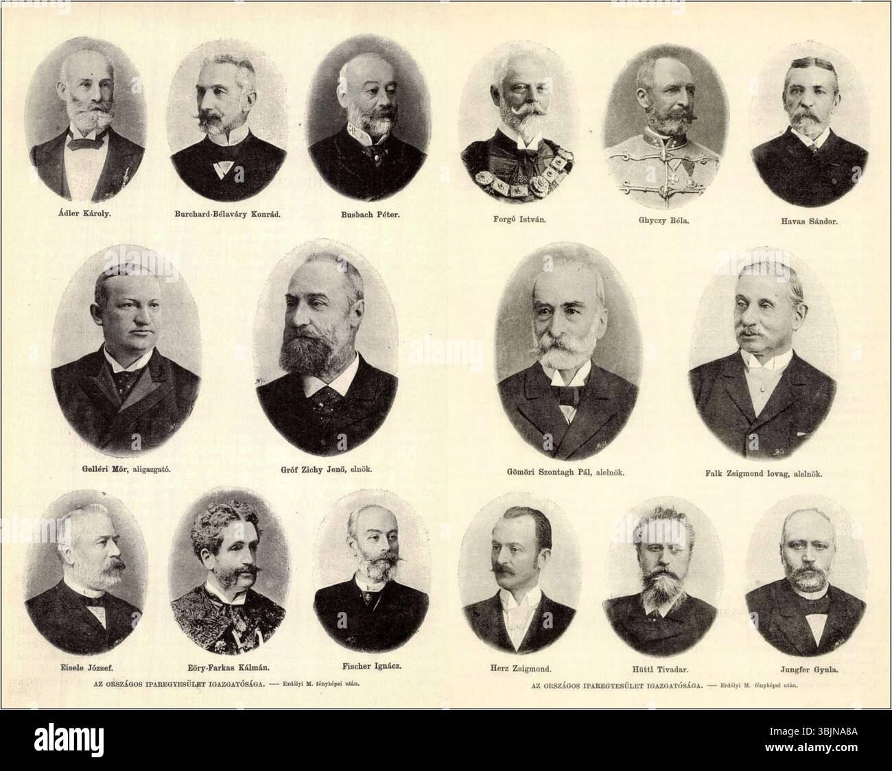 Mór Erdélyi’s 1893 painting 'The Board of the National Industrial ...