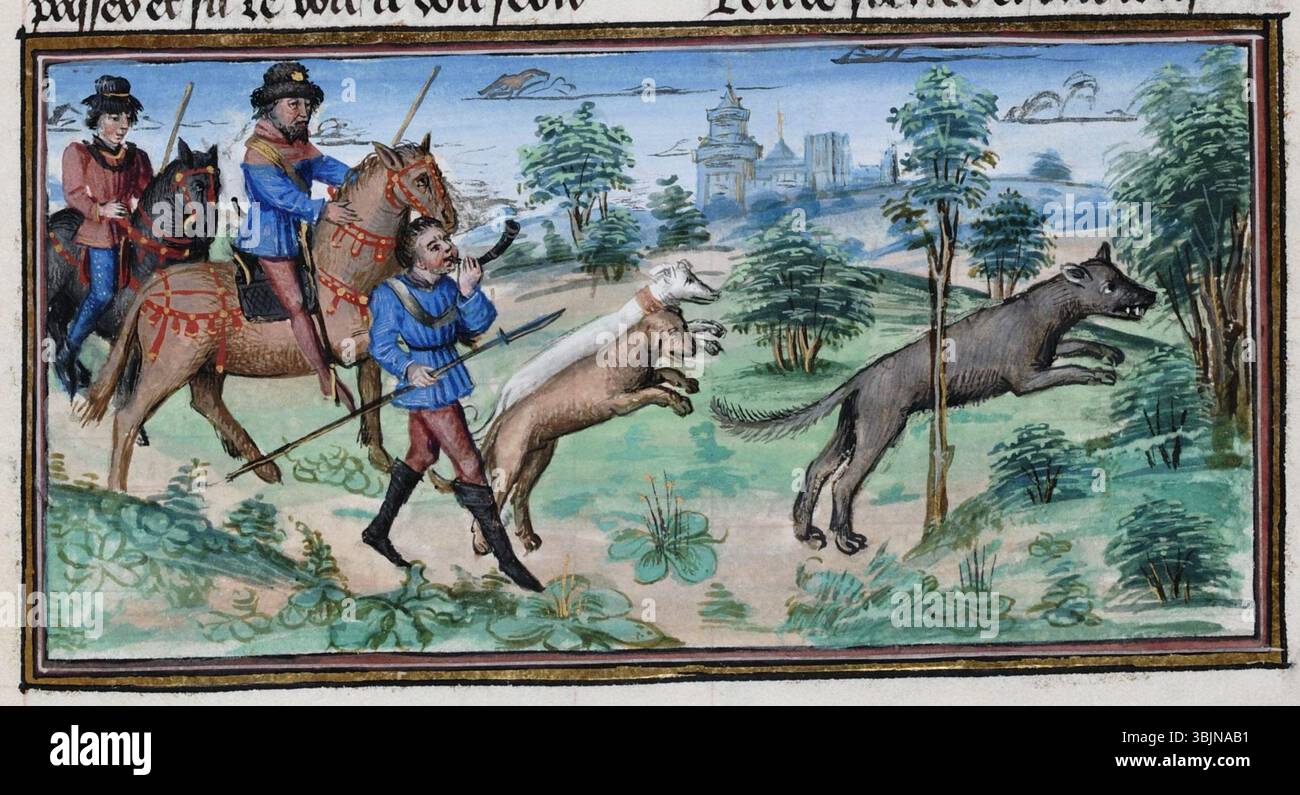This illumination from the 'Livres du Roy Modus et de la royne Ratio ...