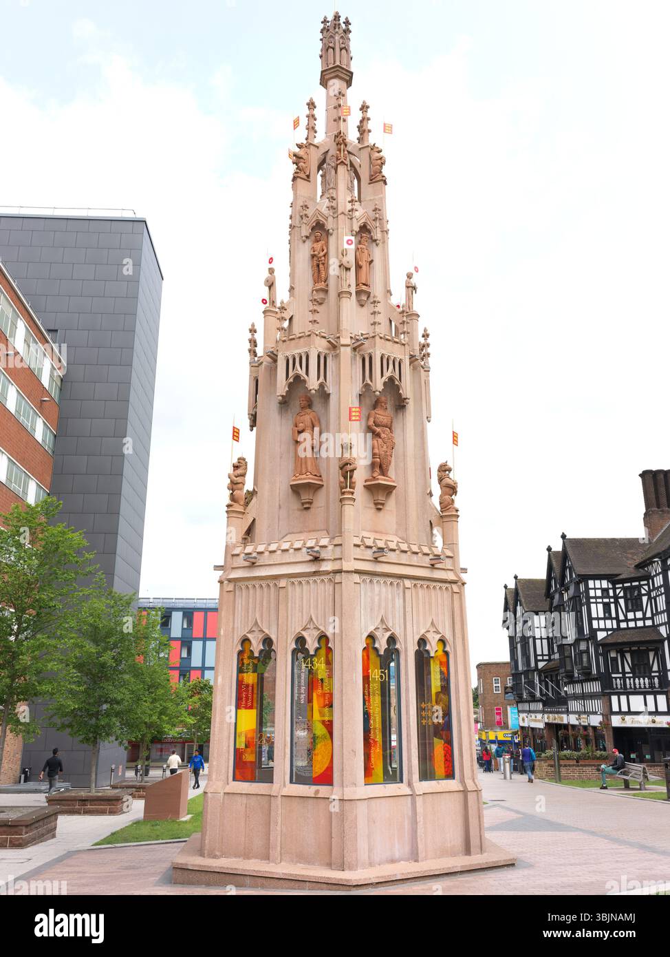 Coventry Cross, England, replica of the sixteenth century tudor cross ...
