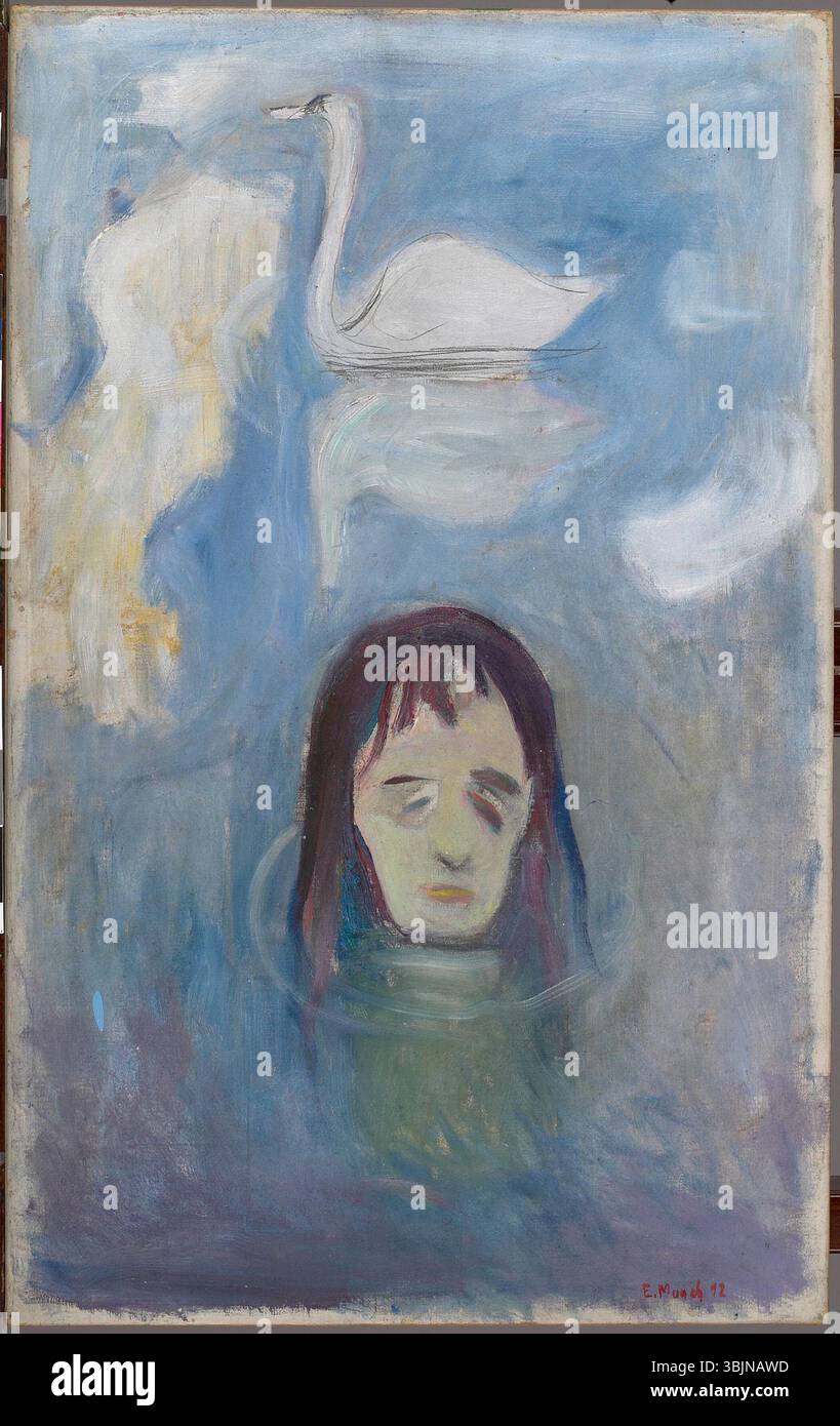 Edvard Munch’s 'Vision' (1892) is a symbolic painting that delves into ...