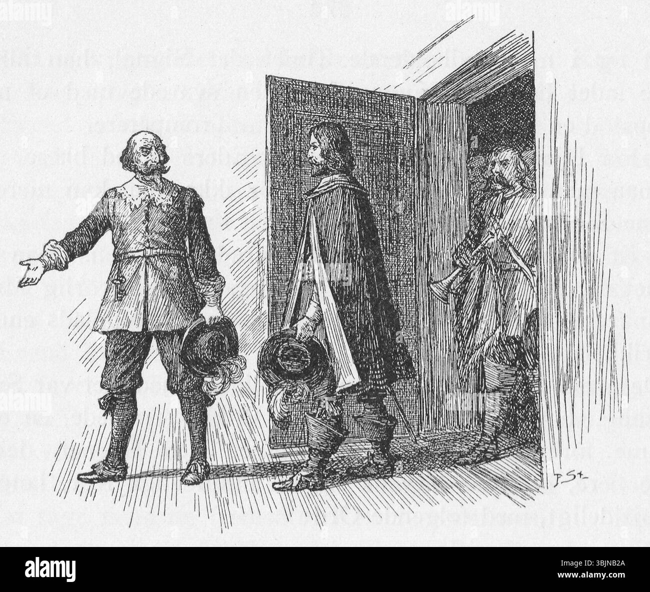 In this 1909 reprint, Poul Steffensen illustrates a scene from ...