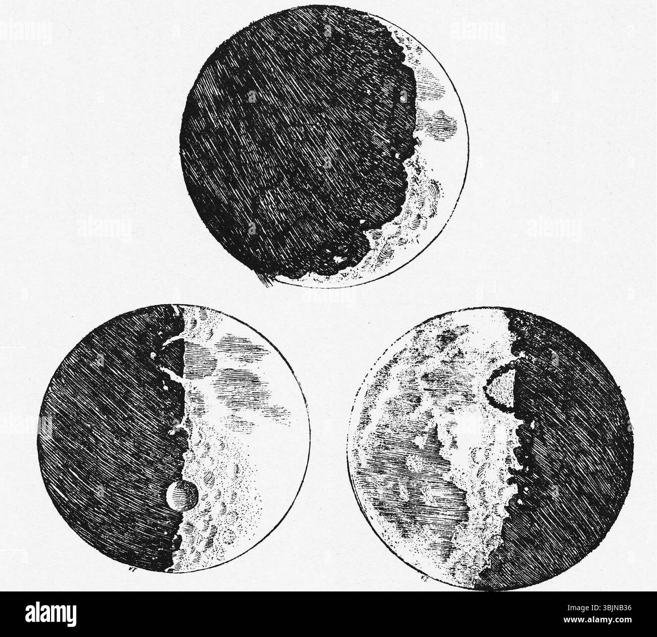 Galileo moon observations Black and White Stock Photos & Images - Alamy