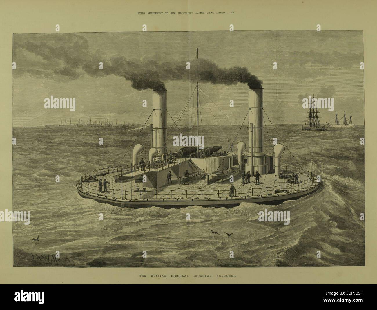 The 'Russian Circular Ironclad Novgorod' was featured in the 15 January ...
