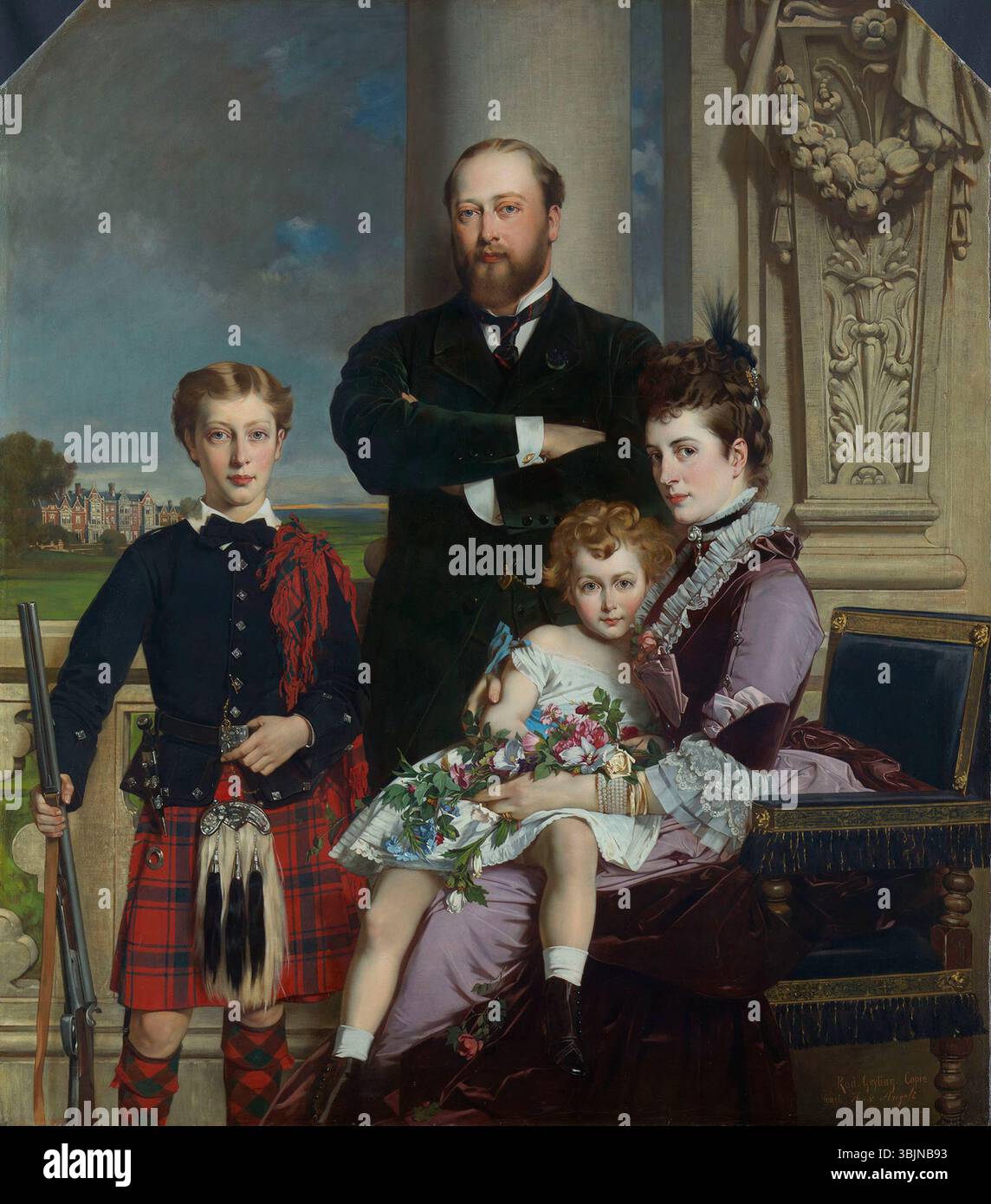Rudolf Geyling’s 'The Family of Albert Edward, Prince of Wales' (1876 ...