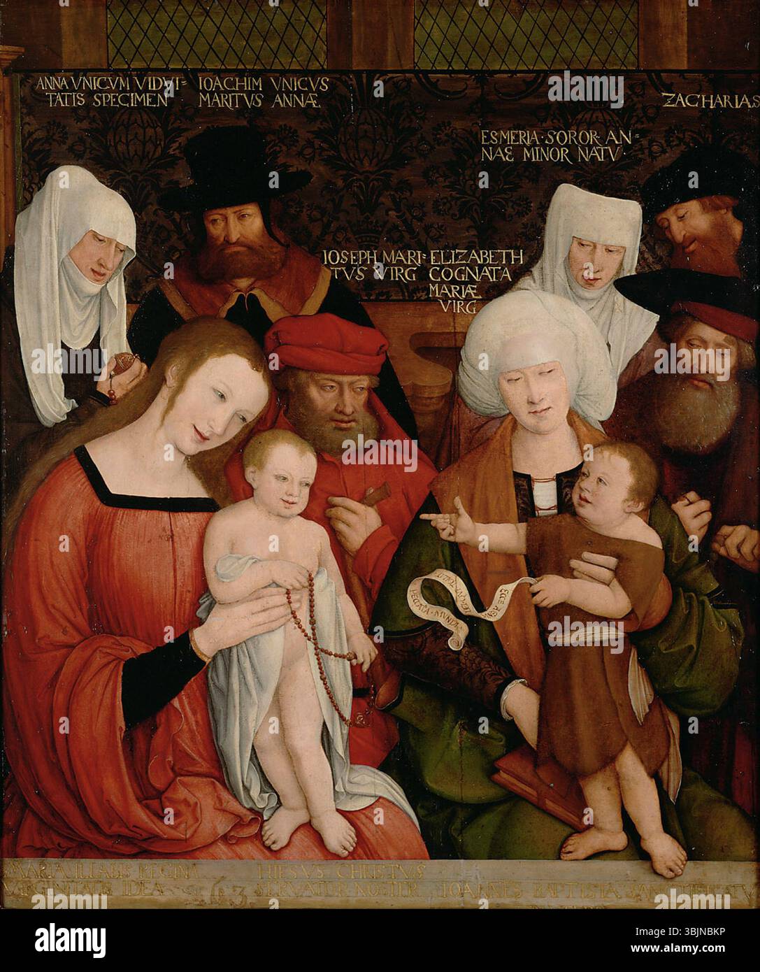 Bernhard Strigel’s *Holy Kinship* (circa 1520) shows the Holy Family ...