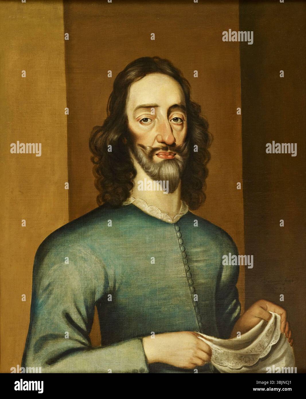 'Charles I' (1649) by Goddard Dunning is an oil on canvas portrait of ...