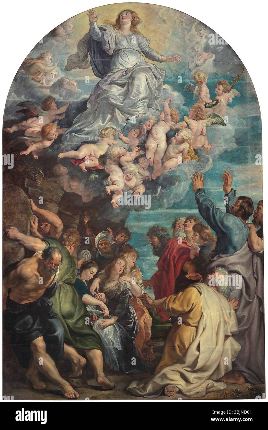 'Himmelfahrt Mariae' (Assumption of Mary) by Peter Paul Rubens (1610-1621) depicts the Virgin ...