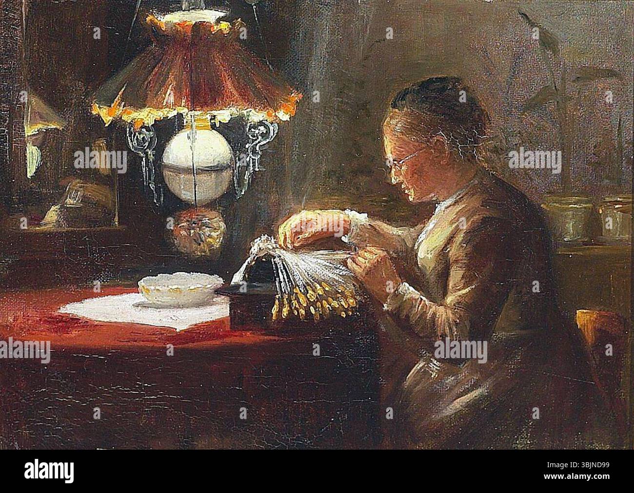 Julie Caroline Hamann’s 'Ida Hamann at the Bobbin' (between 1860-1916 ...