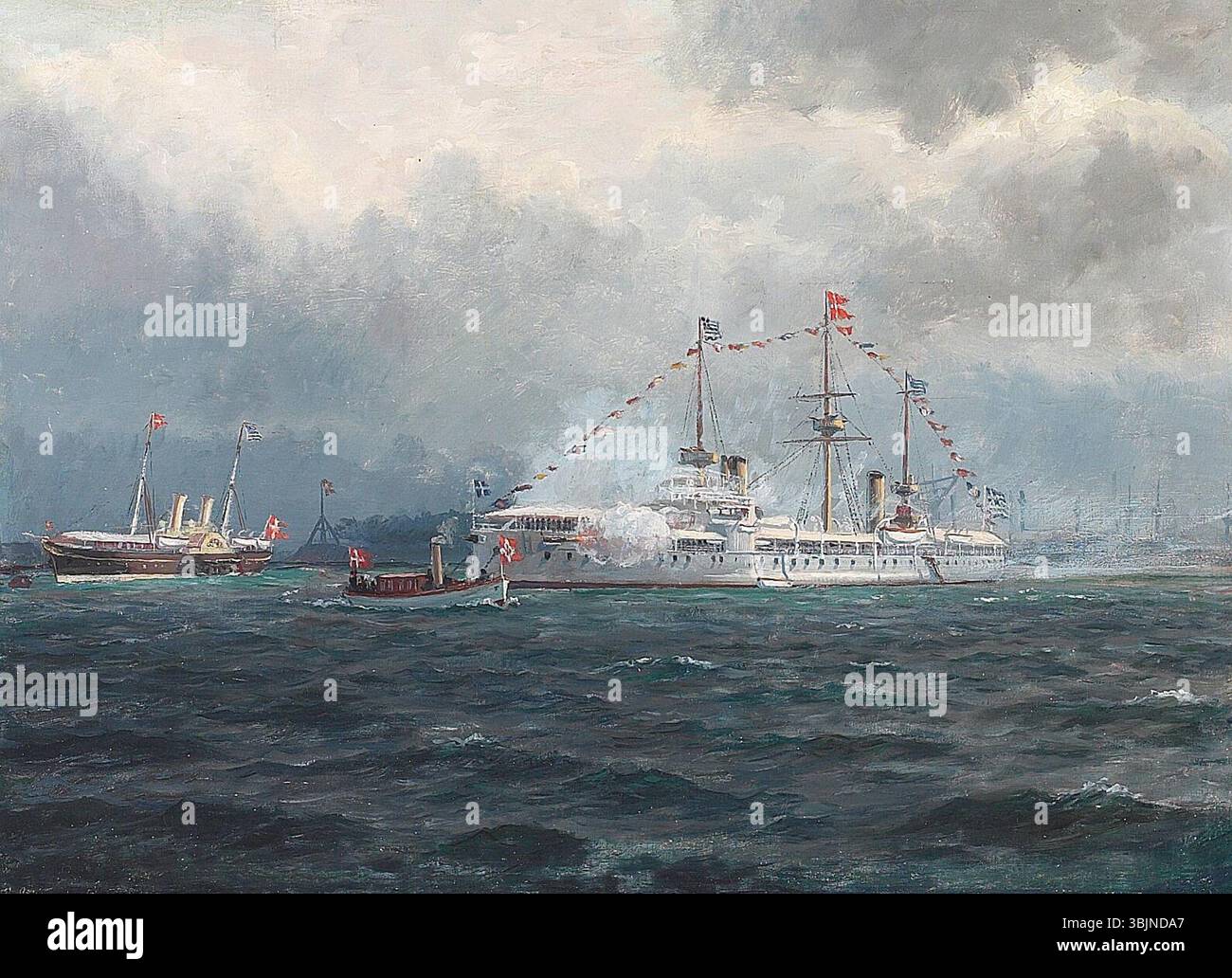 In this 1902 painting, Christian Benjamin Olsen depicts the Greek ...