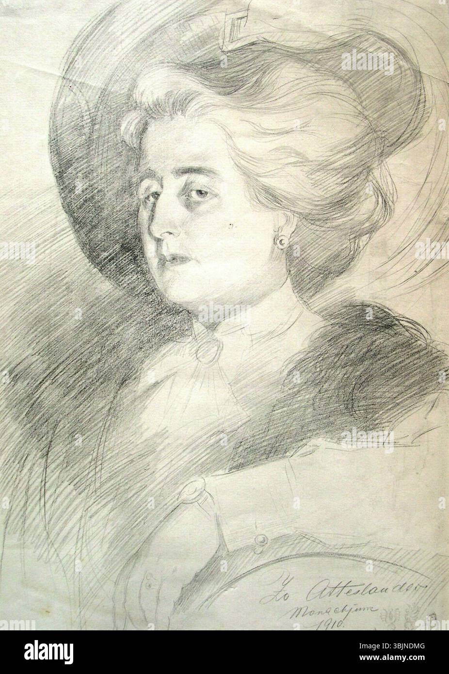 Zofia Atteslander's 1910 portrait of Countess Leontine von Holnstein ...