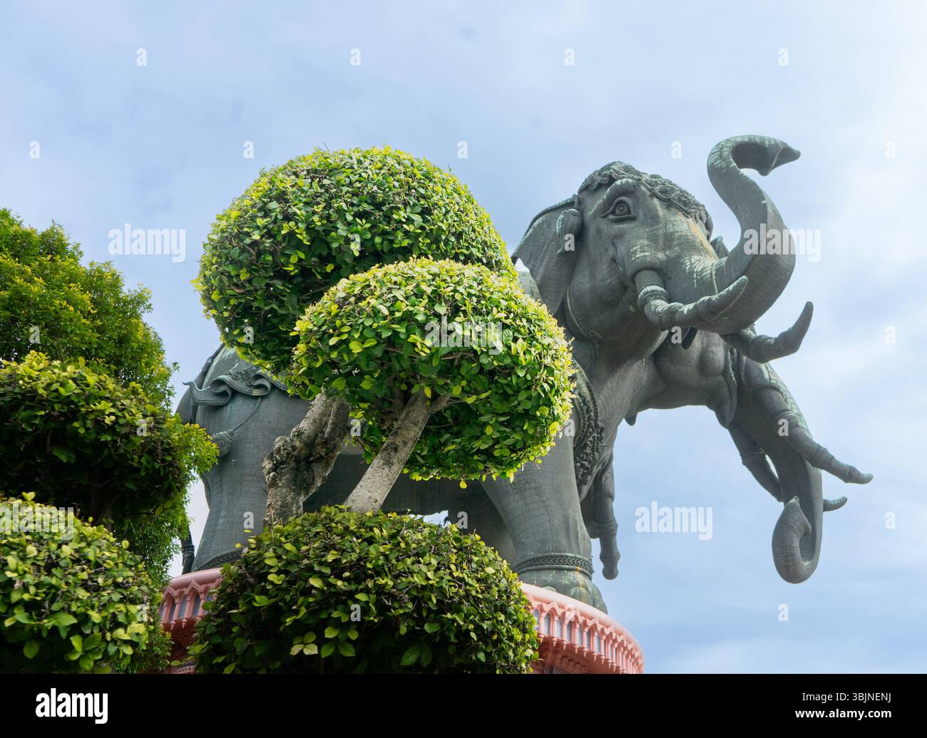Three headed Elephant Stock Photo - Alamy