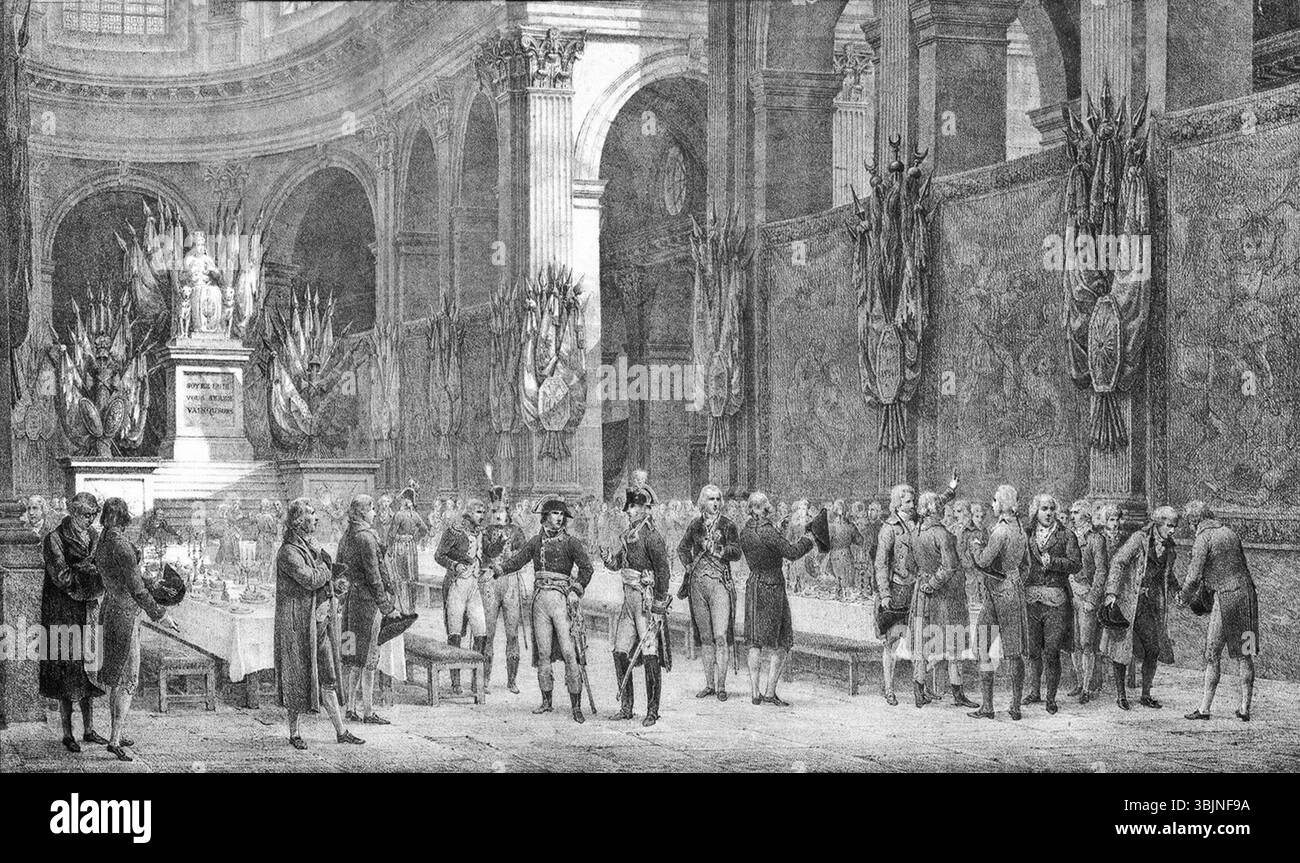 'Banquet donné aux généraux Buonaparte et Moreau' (Banquet for Generals ...