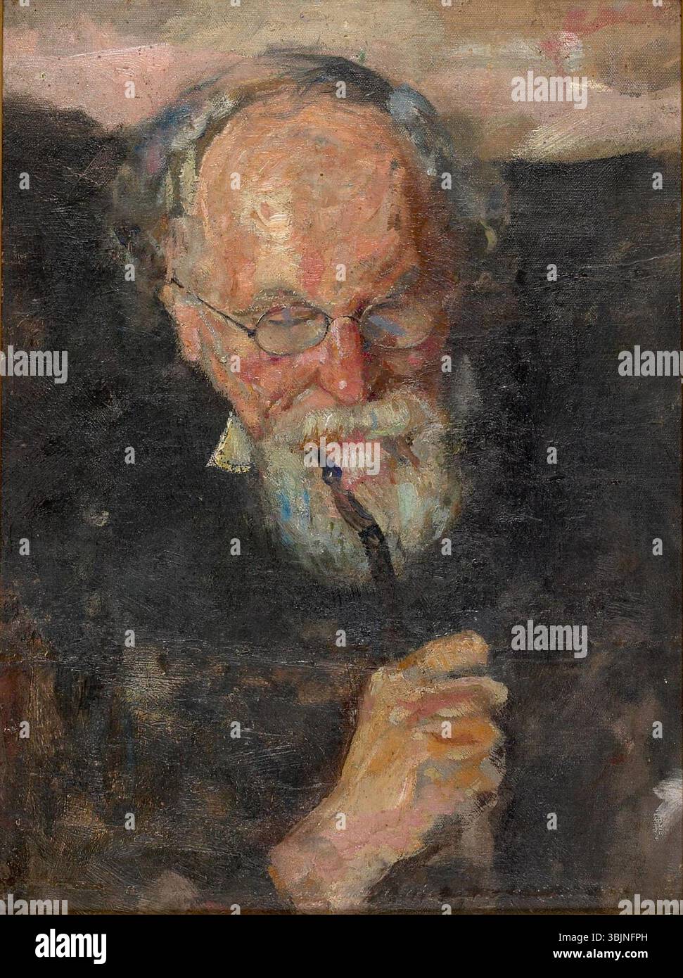 'Christian Munch with Pipe' is a portrait of Edvard Munch's father ...