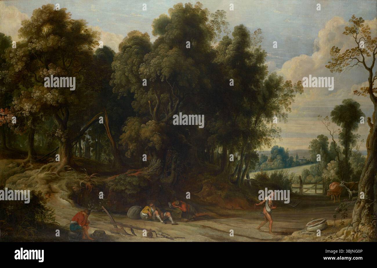 Landscape with the devil sowing tares hi-res stock photography and ...