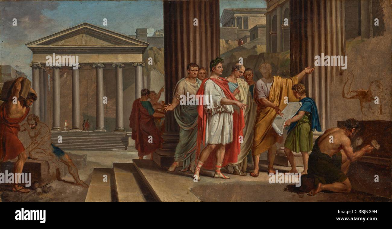 'The Emperor Augustus Ordering the Adornment of Rome' by Joseph ...