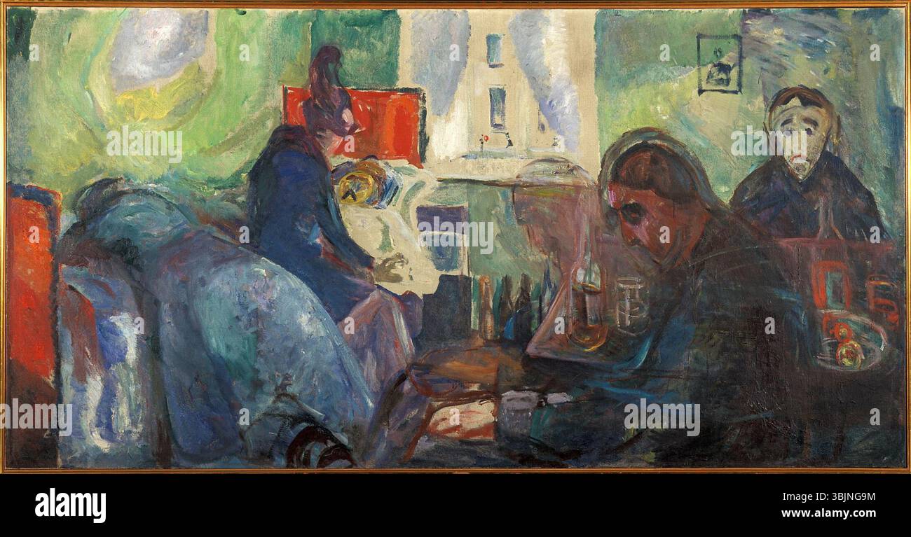 Oil painting by Edvard Munch created between 1915 and 1917 titled 'The ...