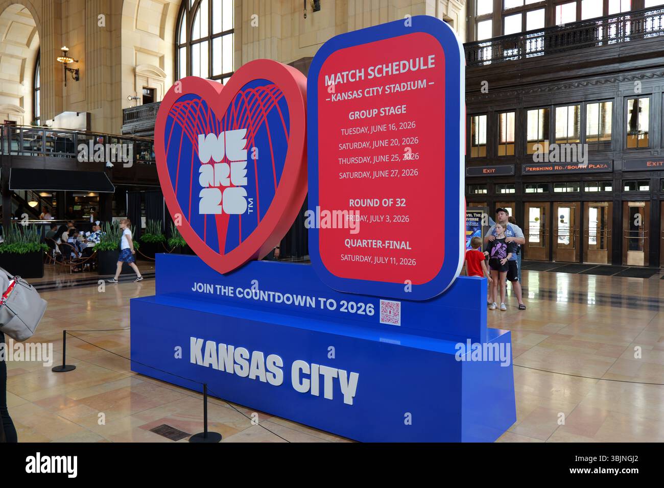 Kansas City, Missouri, USA - June 15, 2025: Countdown to World Cup 2026 ...