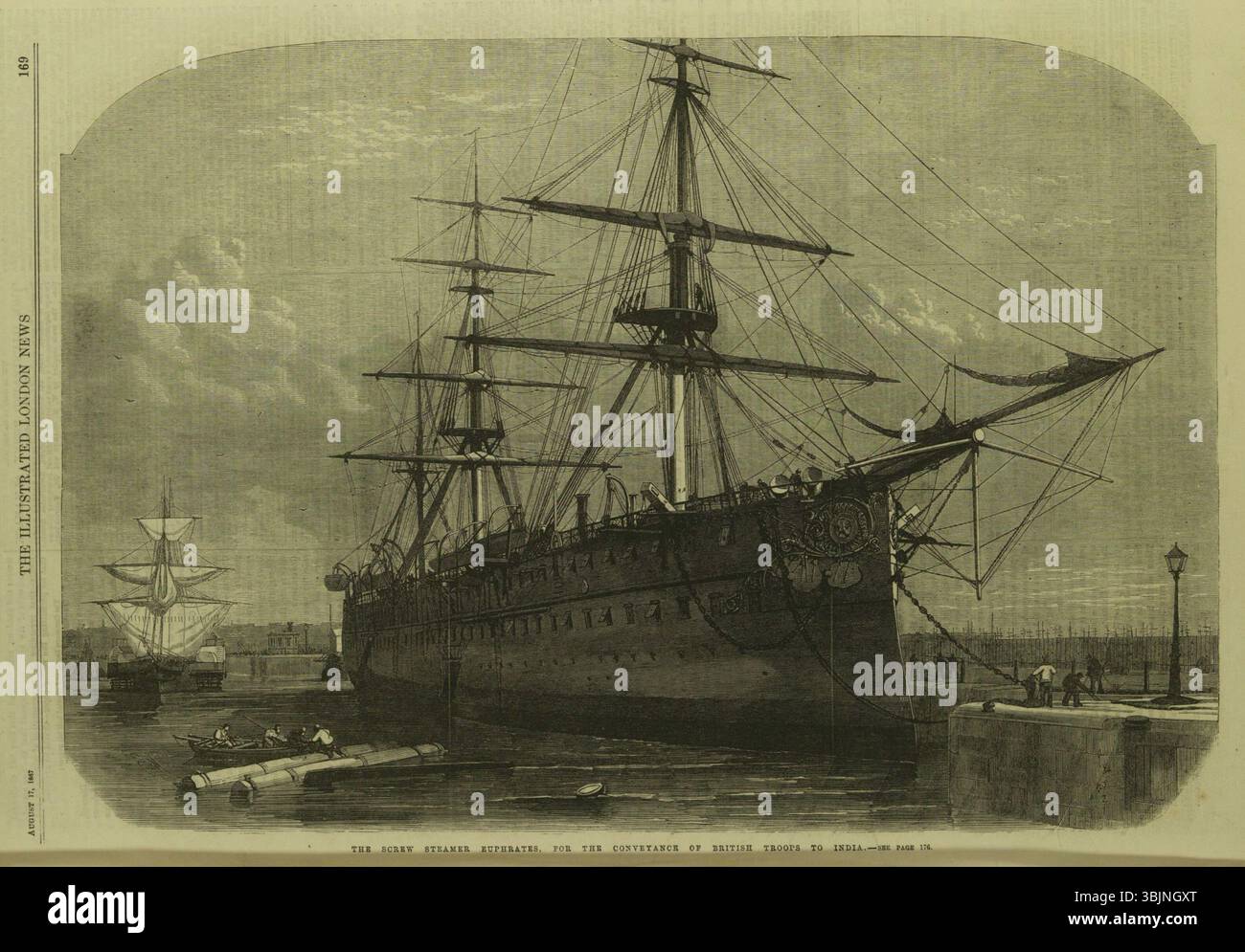 Edwin Weedon (1819–1873) created a wood engraving in 1867 depicting the ...