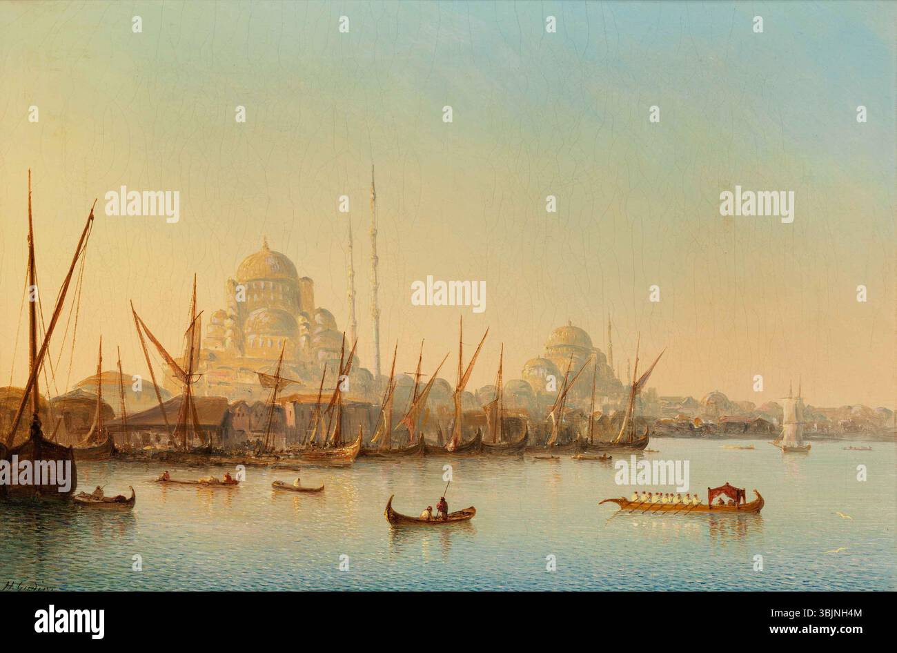 Henriette Gudin’s 19th-century oil painting 'Hafen von Konstantinopel ...