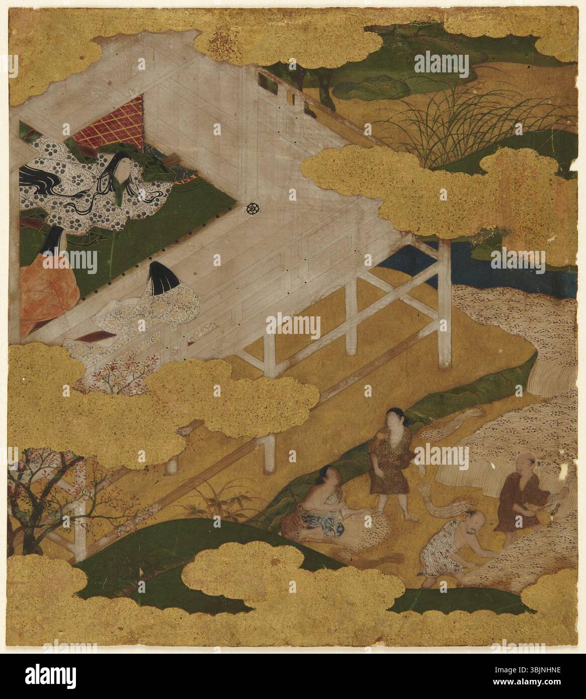 Tosa Mitsuyoshi (1539–1613) created 'Chapter Eight, Festival of the ...