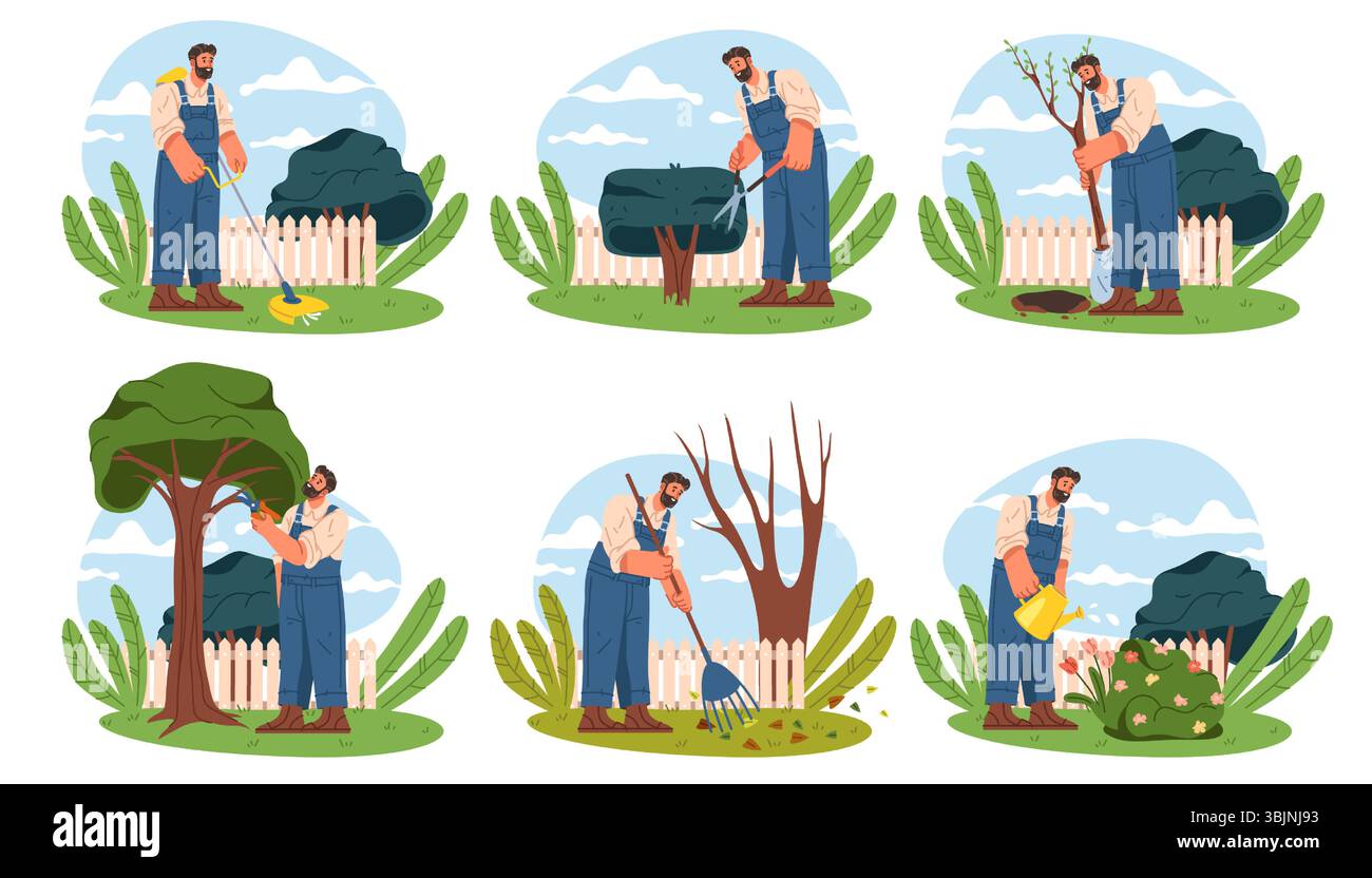Tree service professional Stock Vector Images - Alamy