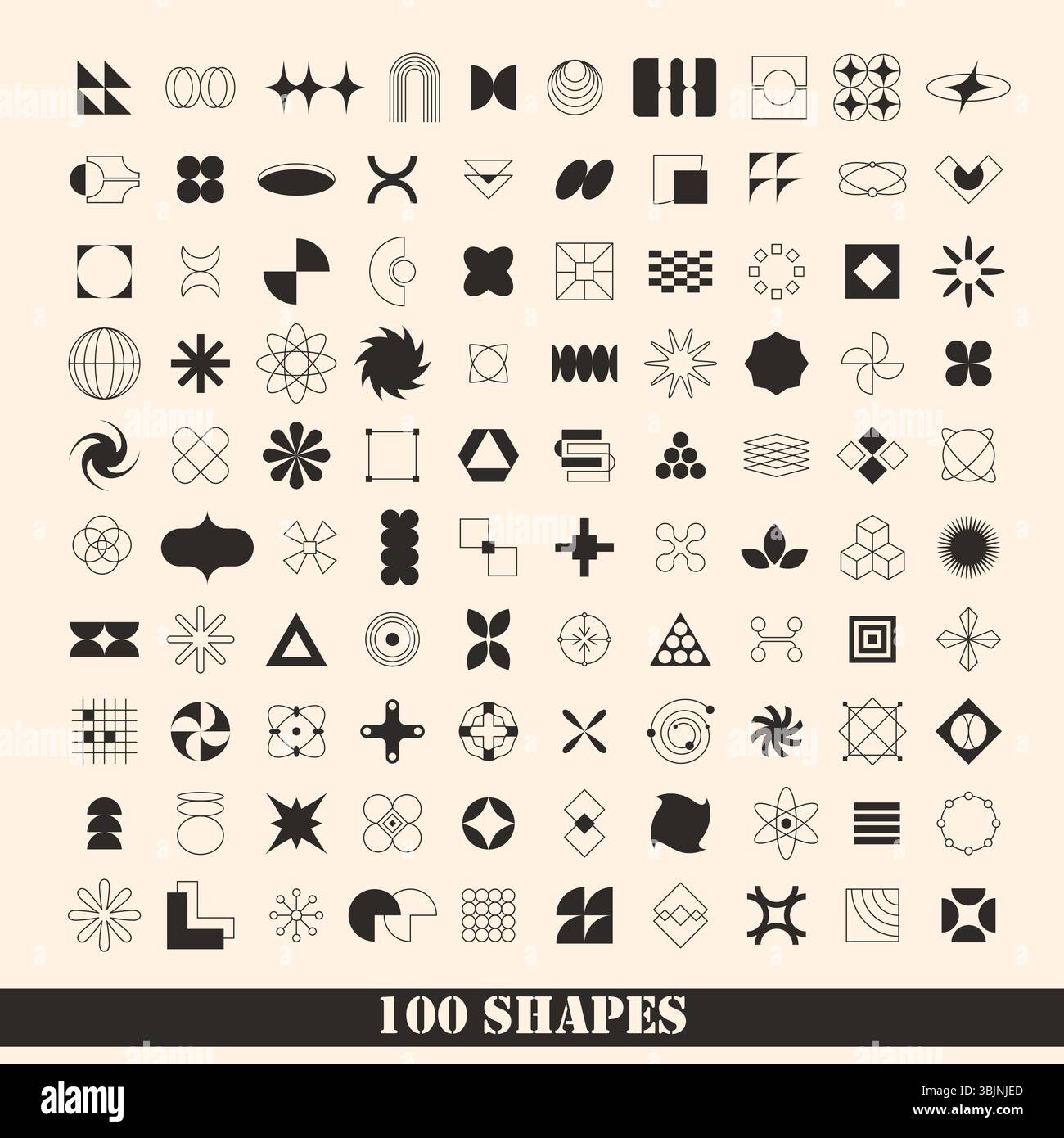 Set 100 isolated minimal Stock Vector Images - Alamy