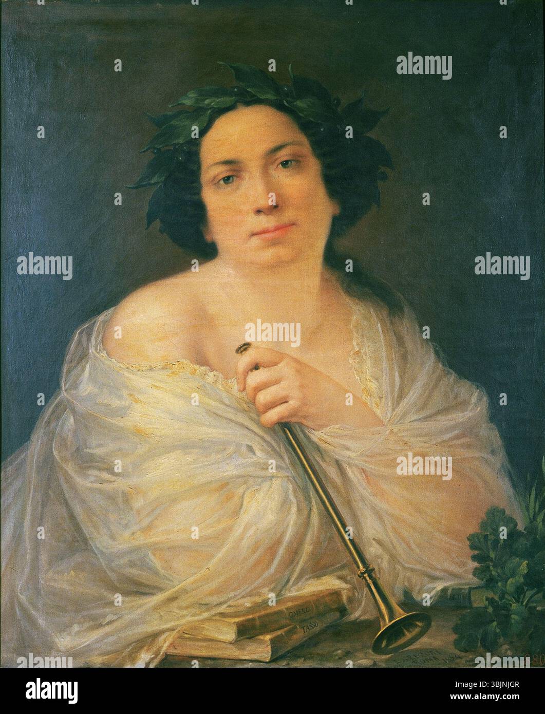 Luigi Gregori's 1854 painting 'Calliope' depicts the muse of epic ...