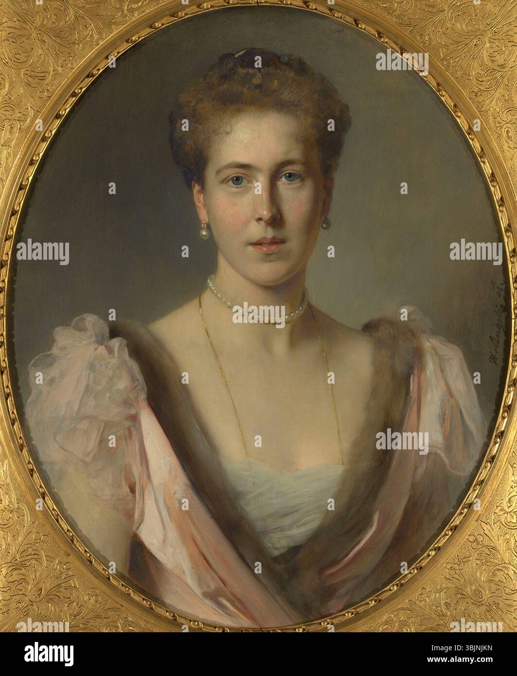 A 1898 oil painting by Heinrich von Angeli of Princess Alexandra of ...