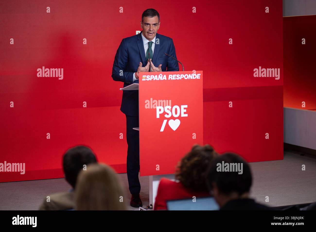The Secretary General of the PSOE and President of the Government ...