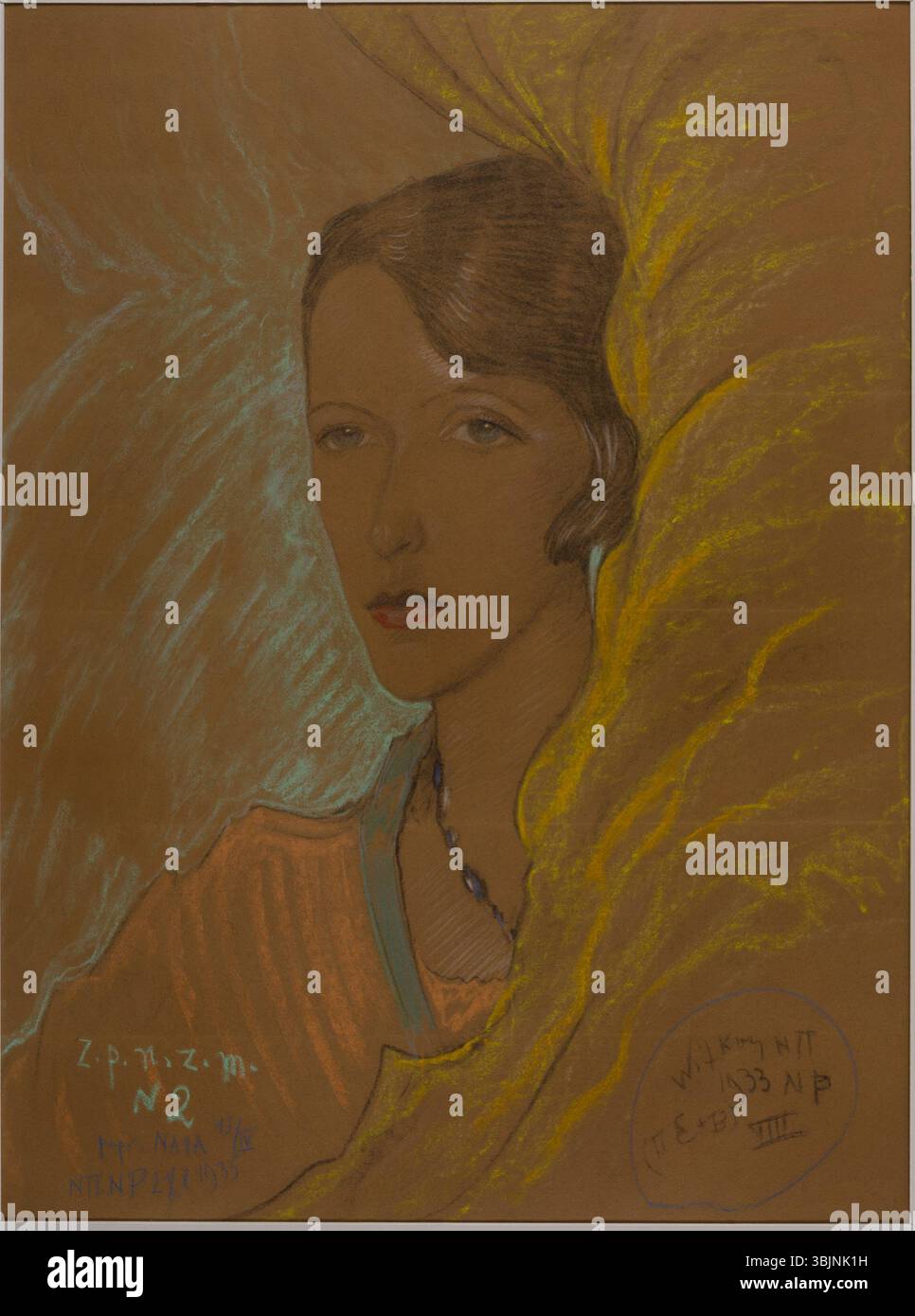 Witkacy’s pastel portrait from August 1933 shows Eugenia Wyszomirska ...