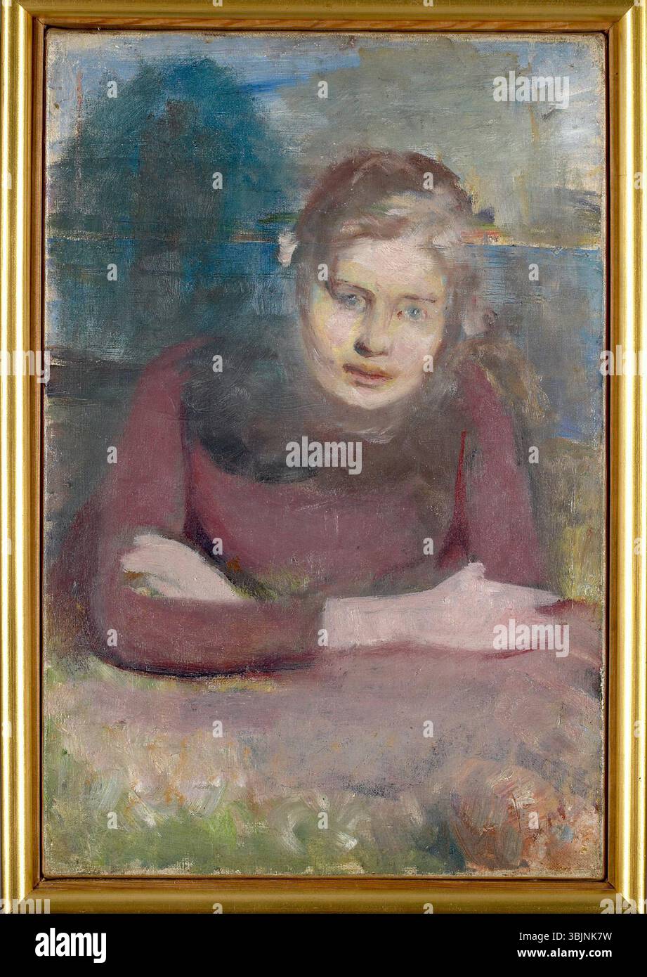 *Aasta Carlsen* (1888–1889) by Edvard Munch is a portrait of the ...