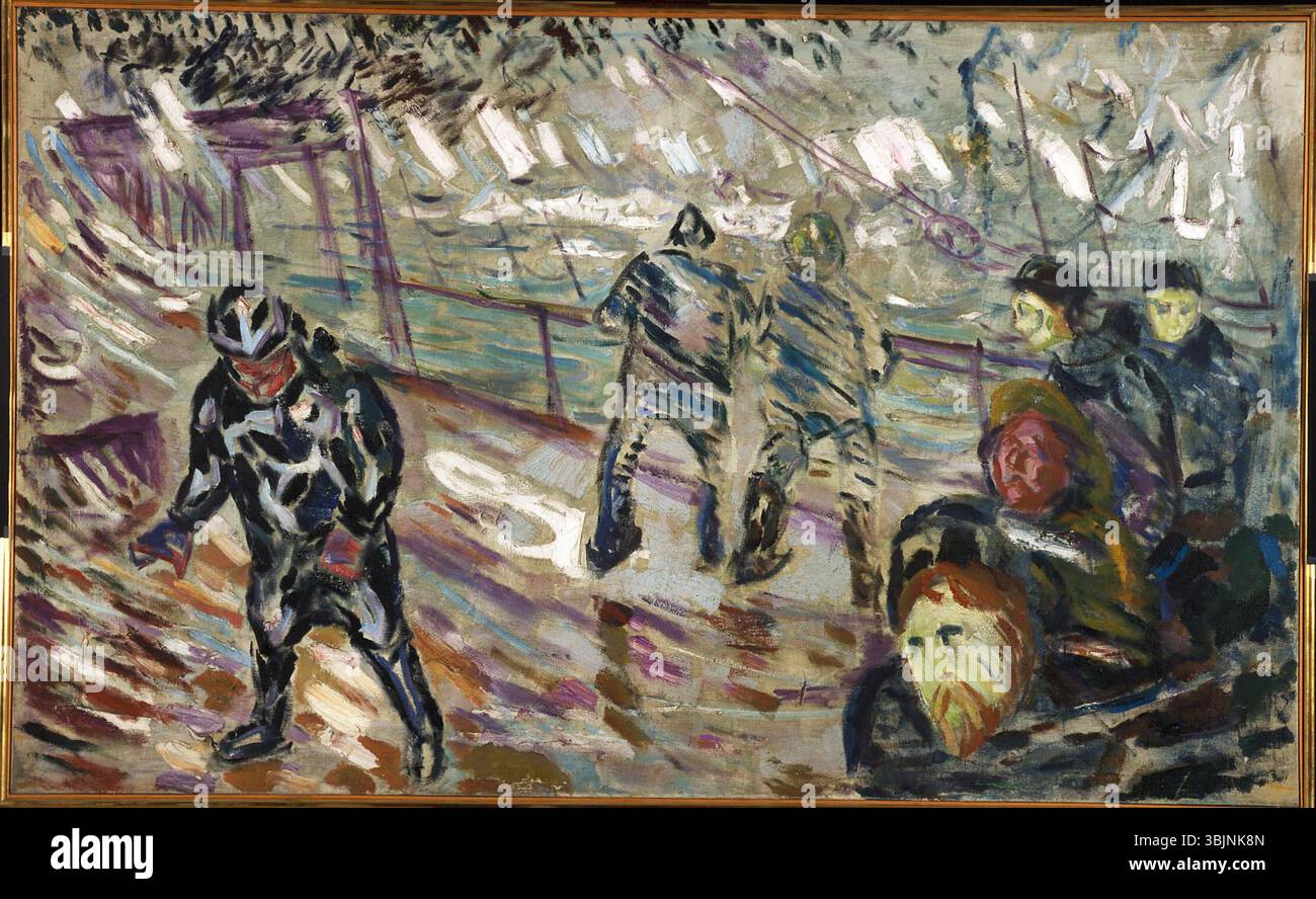 ‘Ships Deck in Storm’ (1910–1912) by Edvard Munch captures the ...