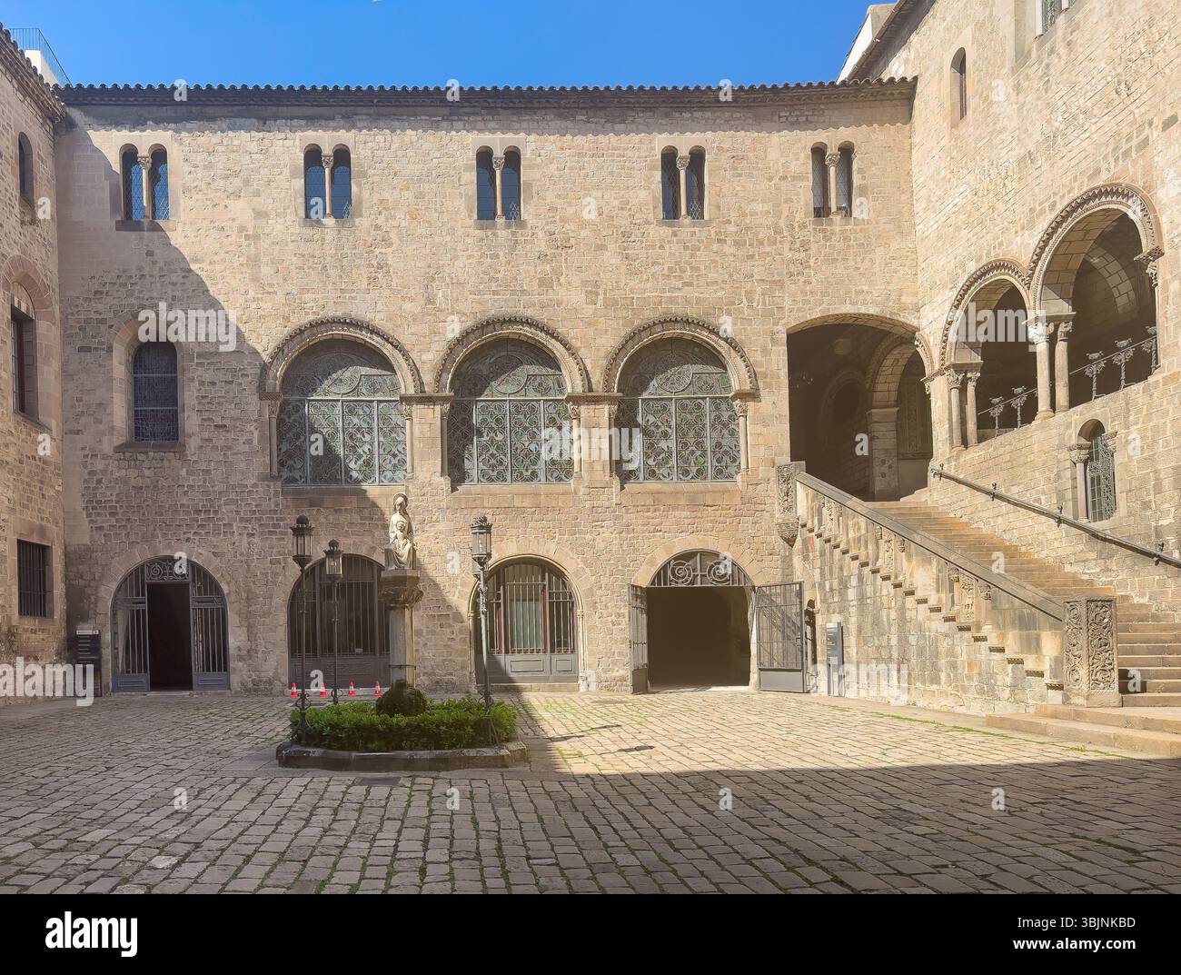 Barcelona, Spain - July 11, 2024: Barri Gotic, Palau Episcopal ...