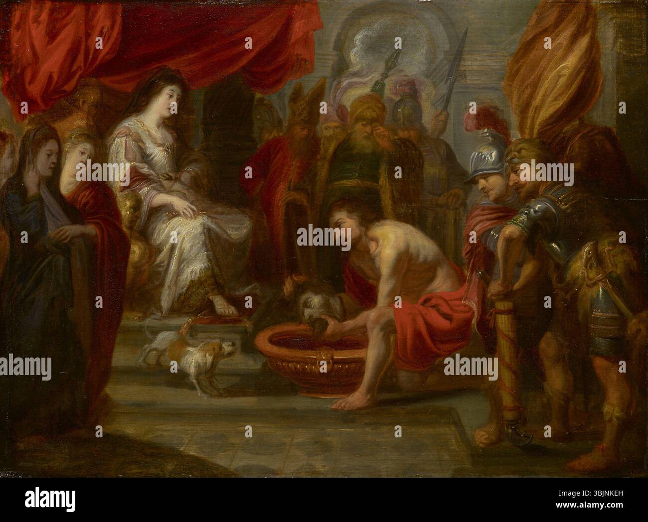 Victor Wolfvoet’s 1625-1652 painting 'The Head of Cyrus Brought to ...