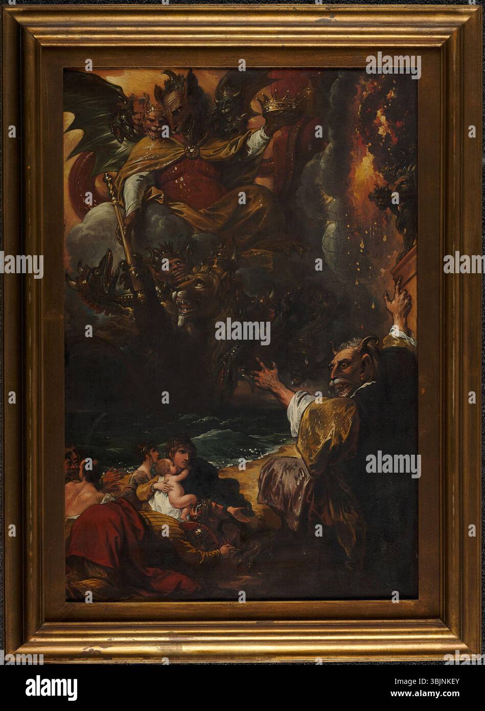Benjamin West’s *The Beast Riseth Out of the Sea* (1797) is a dramatic ...