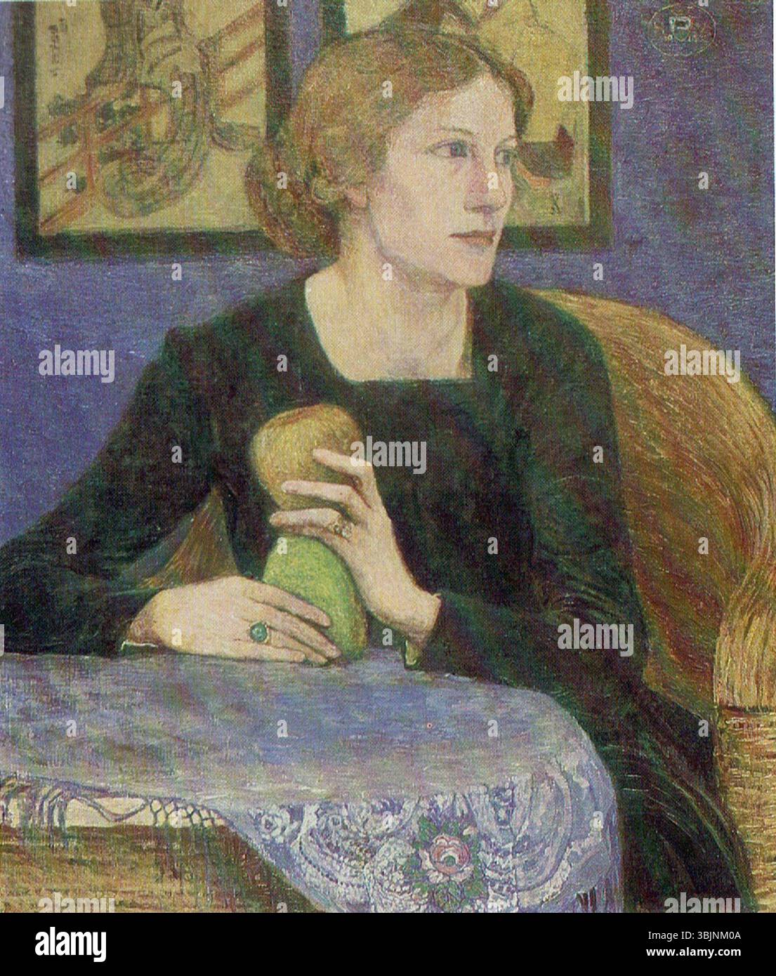 Heinrich Vogeler’s 1910 painting 'Haus im Schluh (Worpswede)' portrays ...