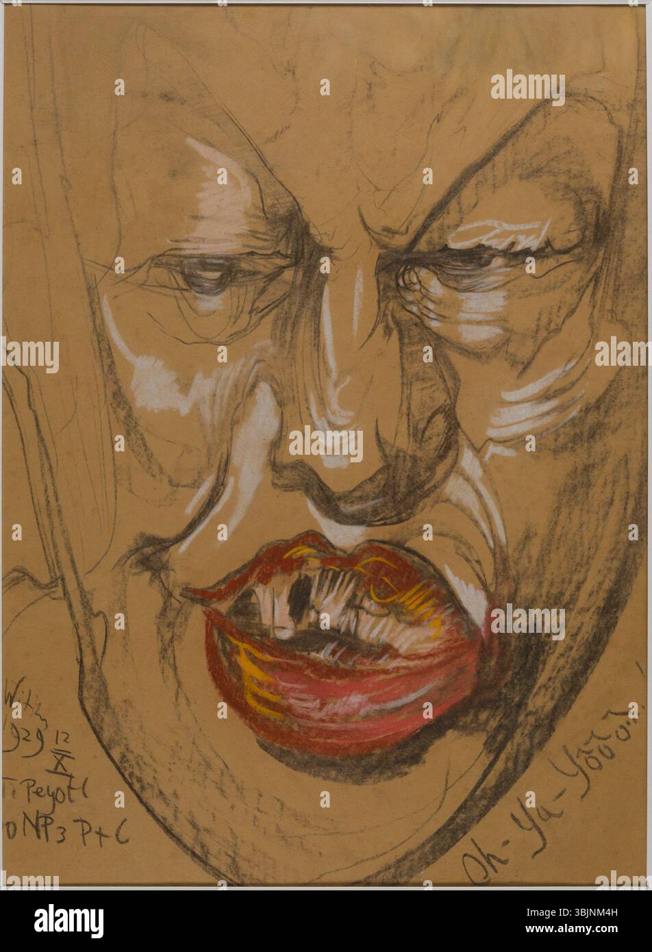 Witkacy’s pastel portrait of Janusz de Beaurain, created on October 12 ...