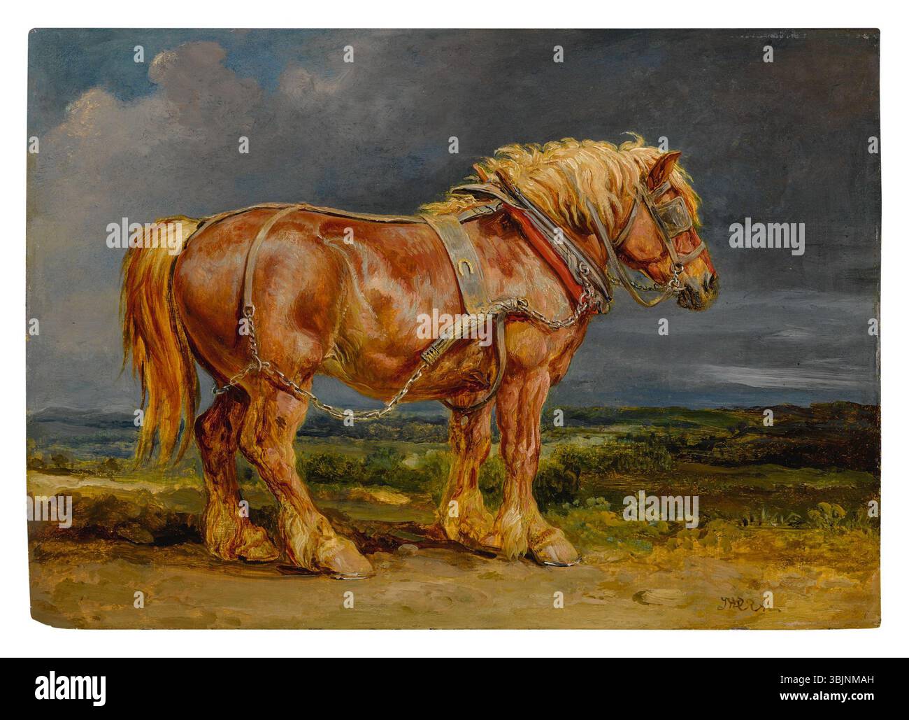 James Ward (1769–1859) painted 'The Shire Horse Elephant in an ...