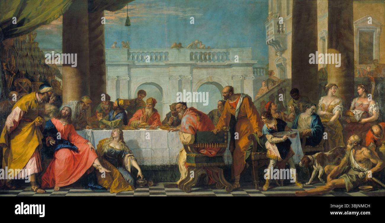 Sebastiano Ricci’s painting 'The Magdalen Anointing Christ's Feet ...