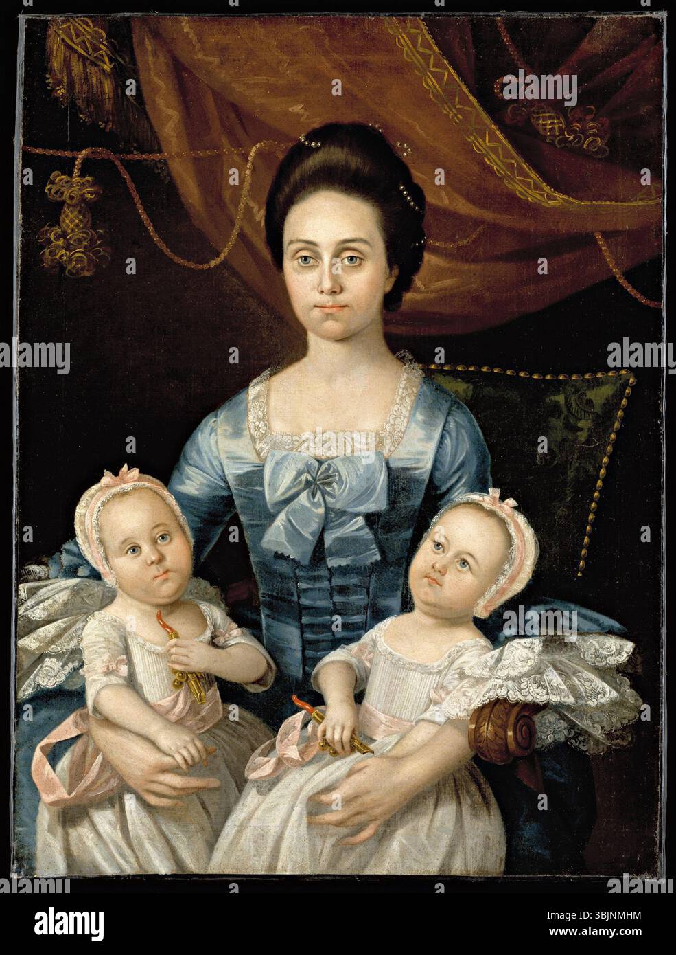 This 1773 portrait by Matthew Pratt depicts Elizabeth Gay Bolling, the ...